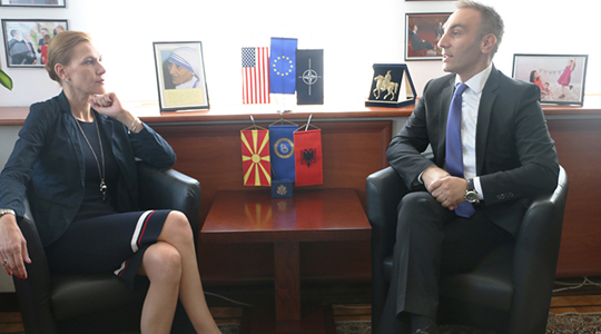 Средба на Груби со хрватската амбасадорка Баришиќ