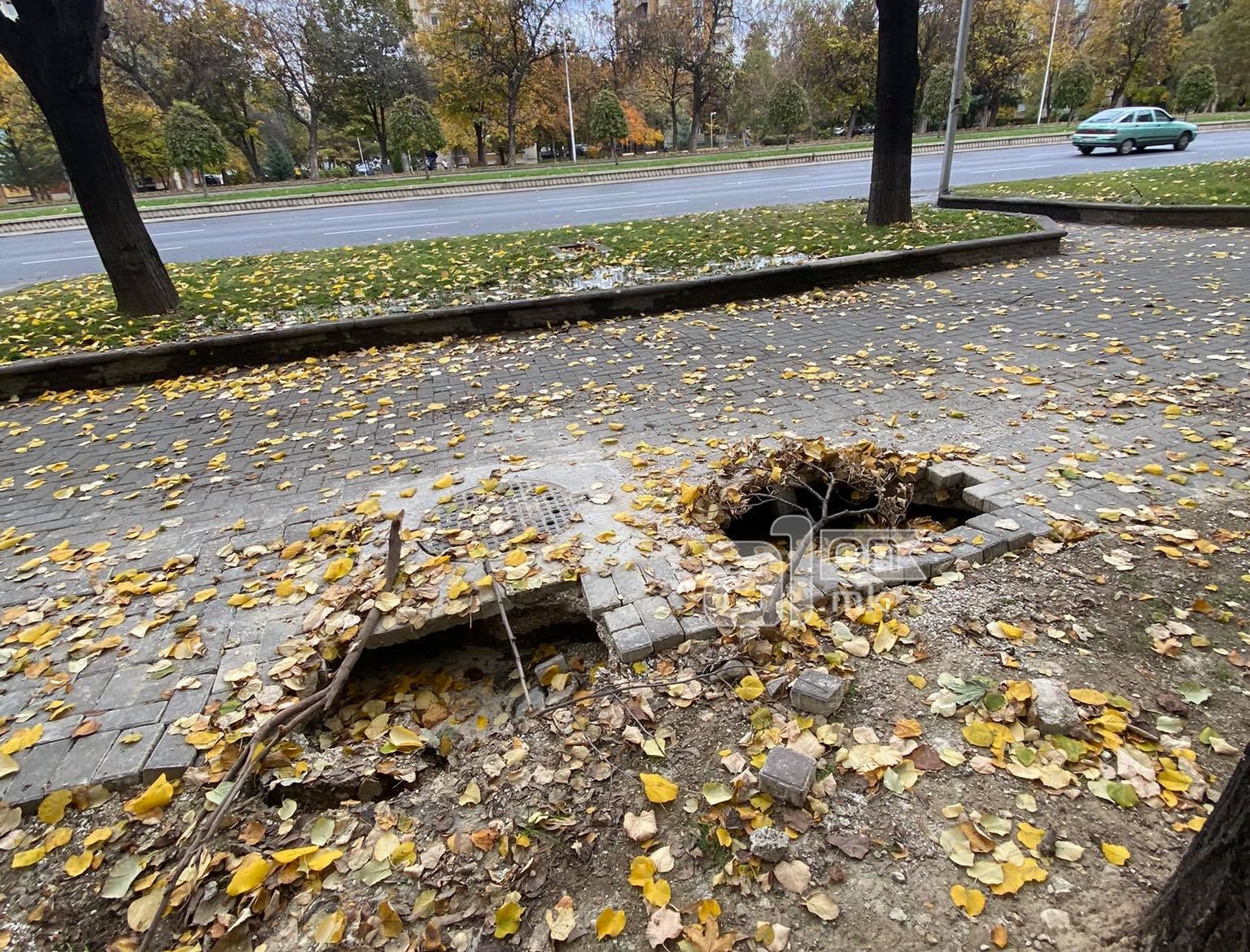 Пропаѓаат бекатон плочките на пешачката патека во Карпош 4, по ...